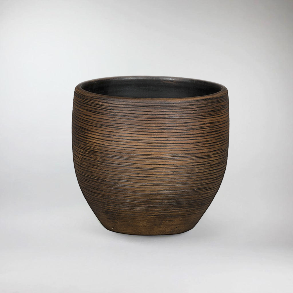 Rustic Brown Pot Le Havre | Elegant Home Planter – Bloombox Club